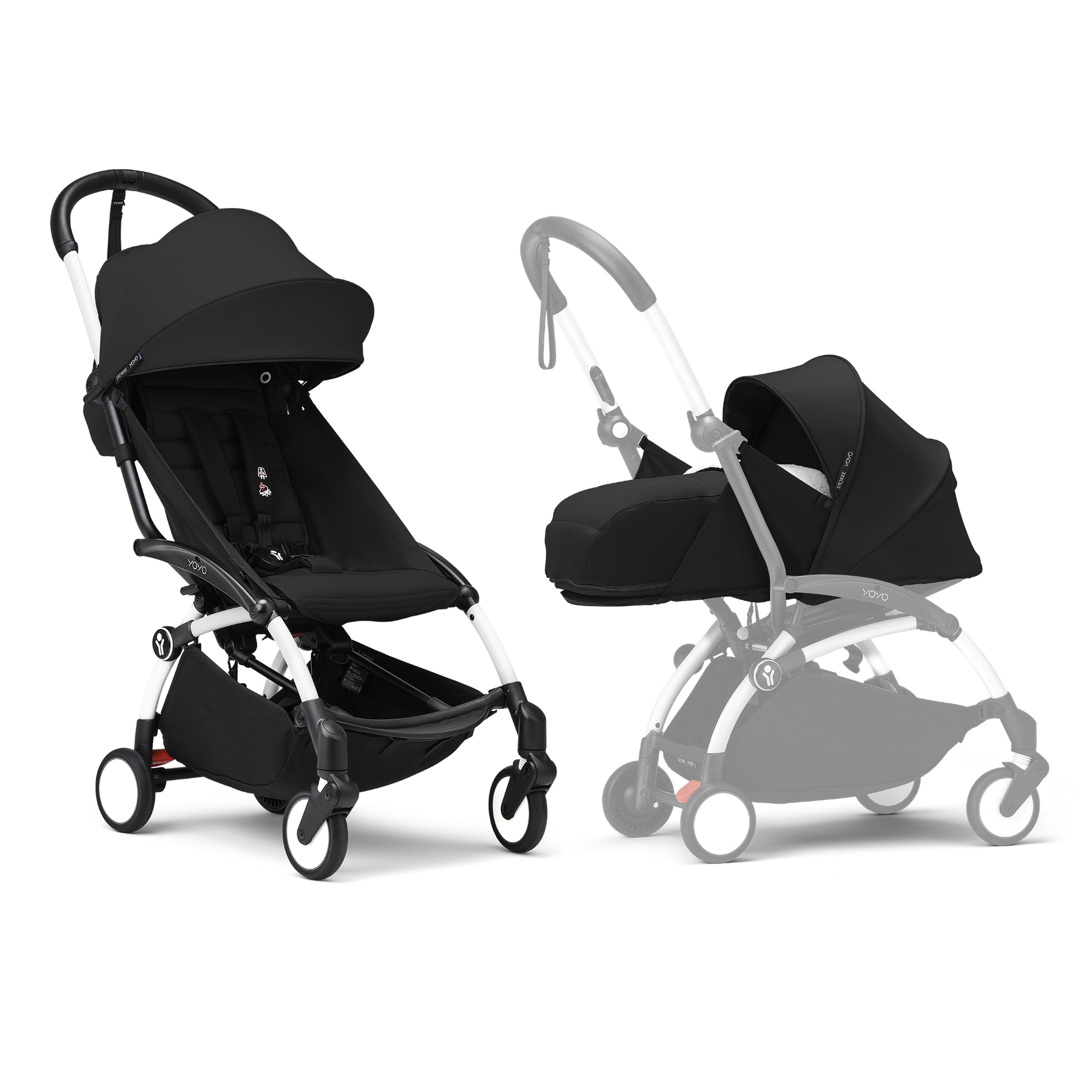 Stokke® YOYO³ White Frame with 6+ Color Pack and Newborn Pack