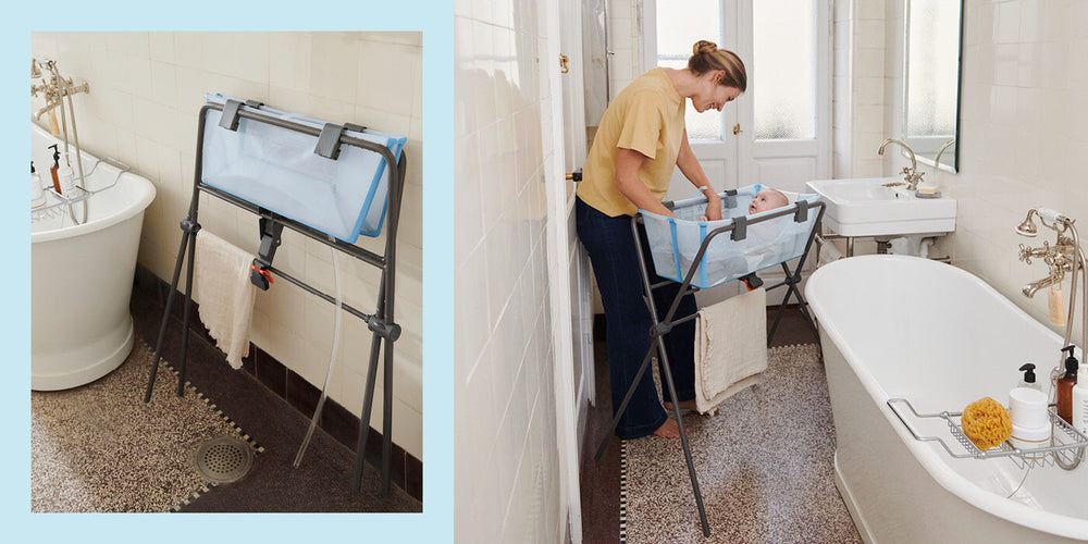Flexi Bath with Newborn Support & Bath Stand