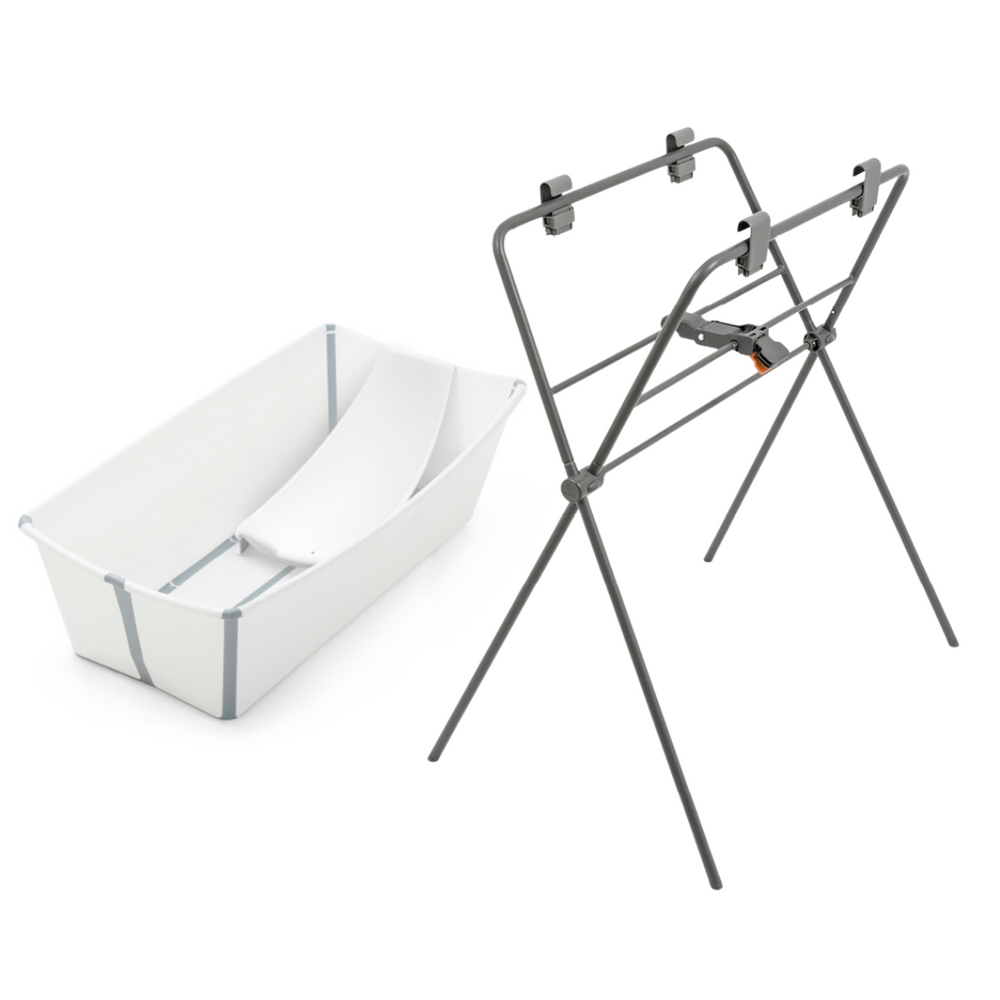 Flexi Bath with Newborn Support & Bath Stand